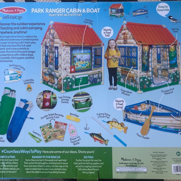 Melissa & Doug | Toys | Melissa Doug Lets Explore Park Ranger Cabin And ...